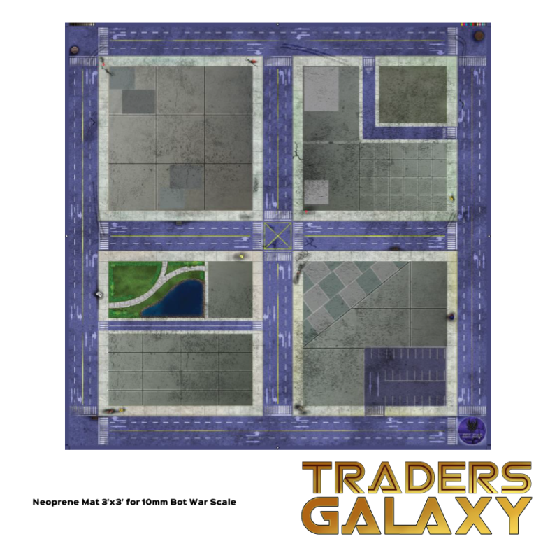 Bot War City Game Mat - Traders Galaxy