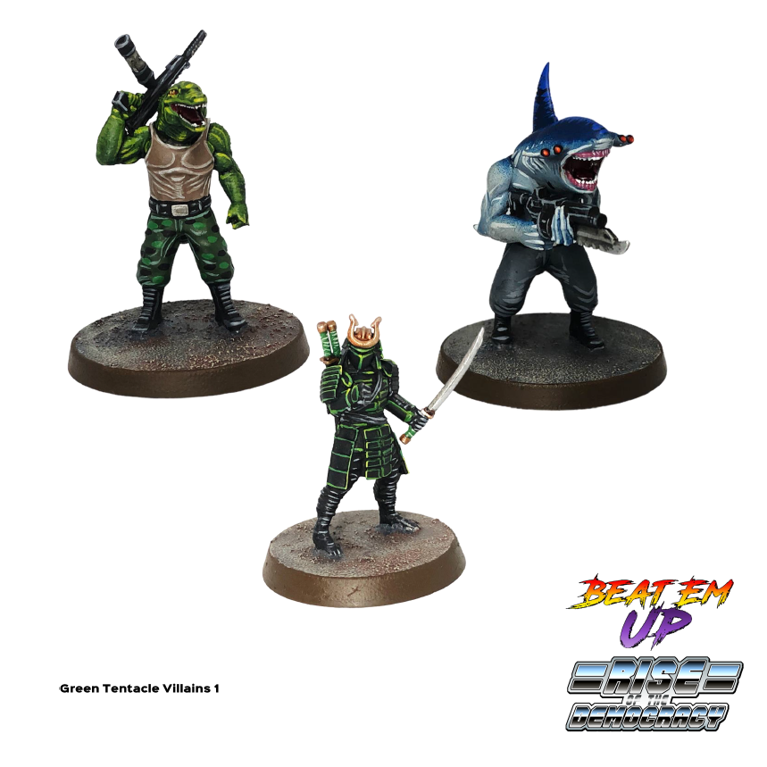 The Green Tentacle Villains Set 1 - Traders Galaxy