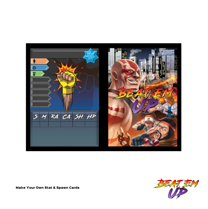 Beat Em Up Make Your Own Stat & Spawn Cards - Traders Galaxy